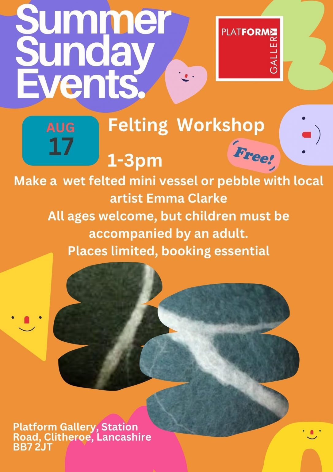 Feltmaking workshop with local artist Emma Clarke - visit ribble valley ...