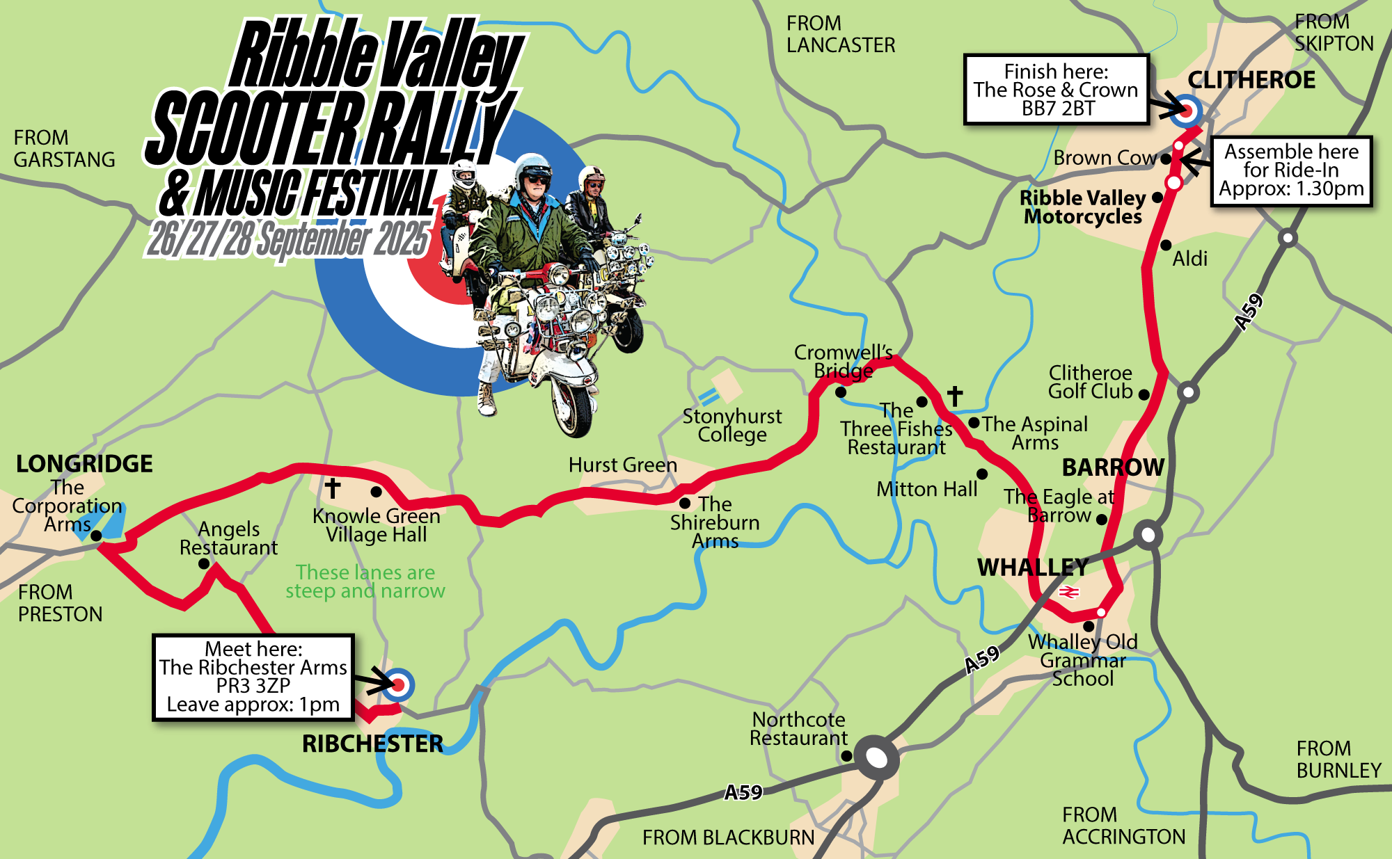 Ribble Valley Scooter Rally & Music Festival - visit ribble valley ...